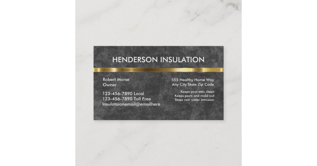Foam Insulation Business Cards | Zazzle.ca