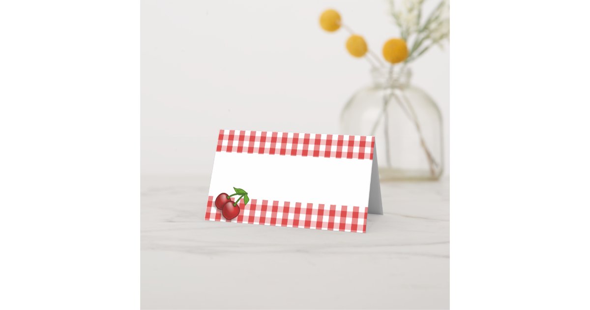 Folded Name Place Card | Zazzle