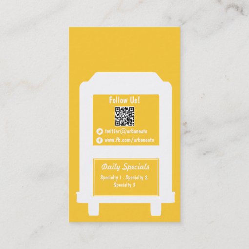 Food Truck Business Card Template | Zazzle