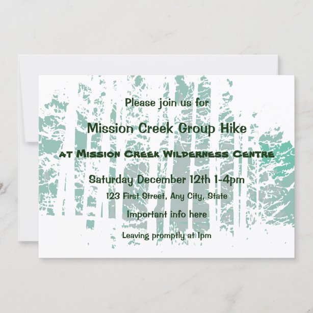 Hiking Invitations | Zazzle CA