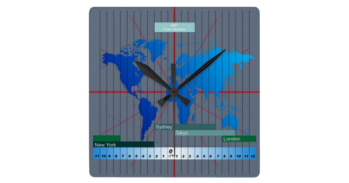 Forex Timezone Clock GMT based | Zazzle.ca