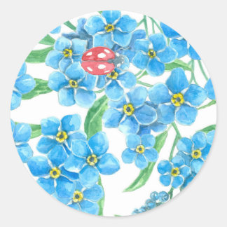 Custom Forget Me Not Stickers | Zazzle.ca