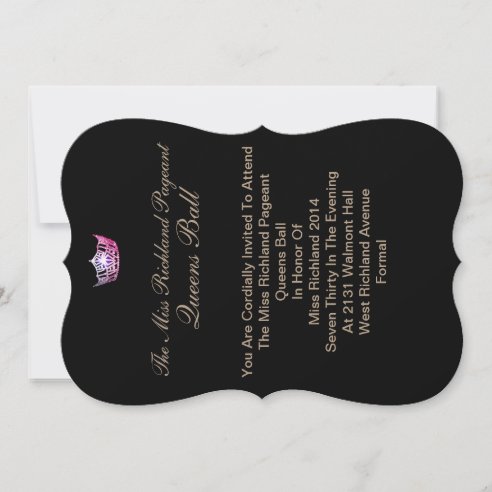Pageant Invitations | Zazzle CA