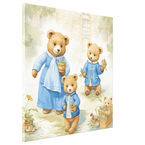 Four Bears Canvas Print | Zazzle