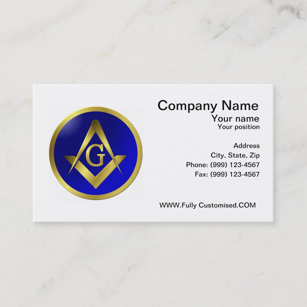 Freemason Business Card | Zazzle