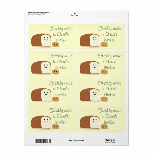 Fresh Bread Avery Label | Zazzle