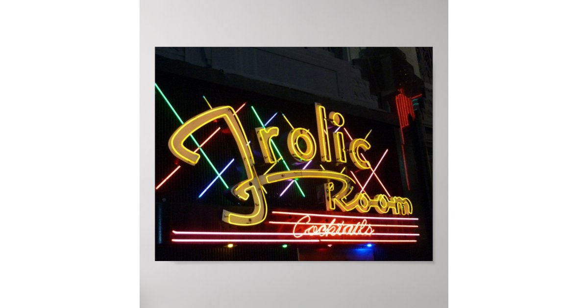 Frolic Room Cocktail Lounge Neon Sign | Zazzle