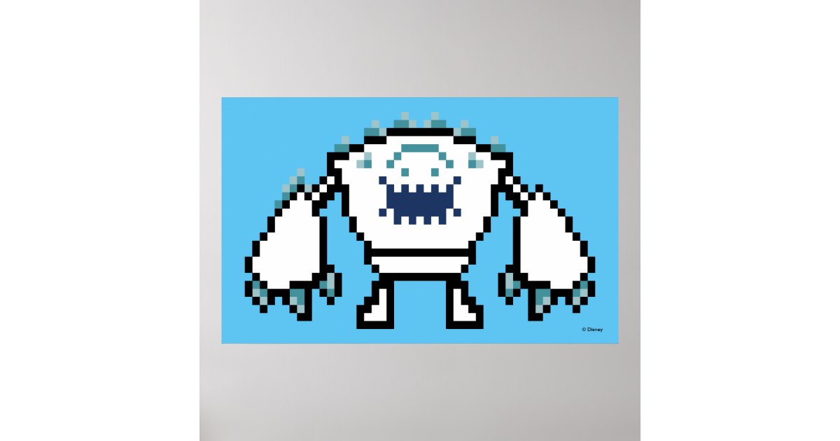 Frozen | 8-Bit Marshmallow Poster | Zazzle