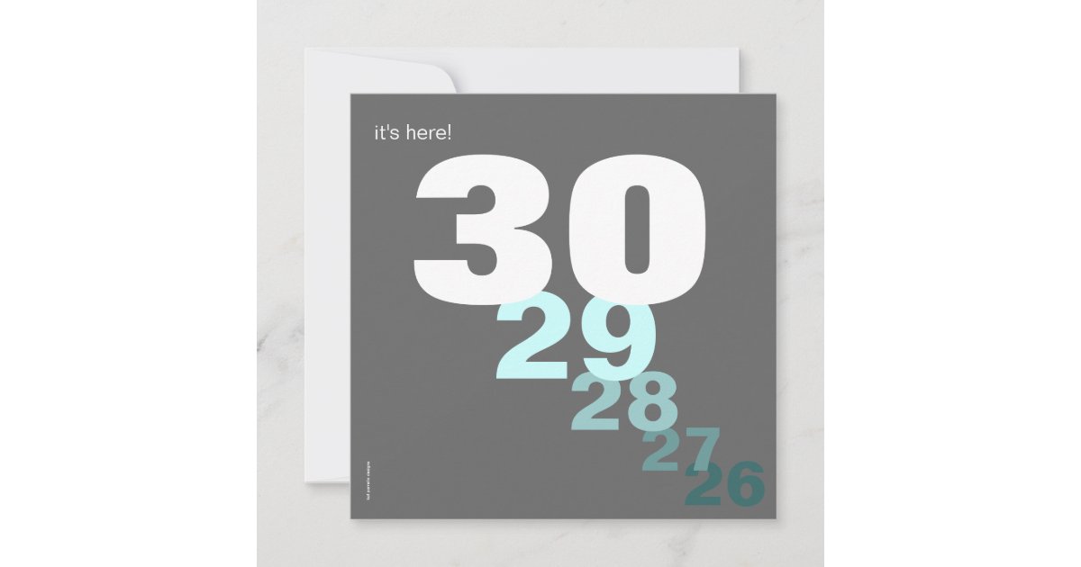 Funny Birthday Countdown Party Invitation | Zazzle