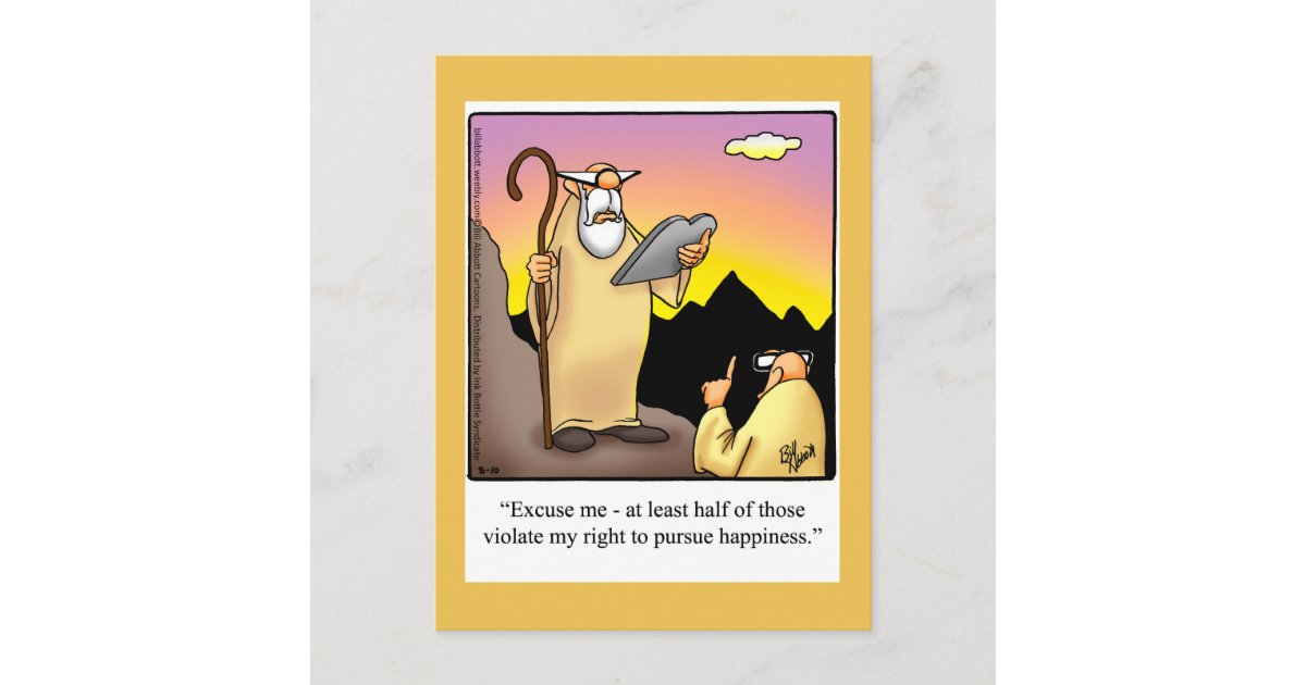 Funny Blessings & Faith Humour Postcard | Zazzle