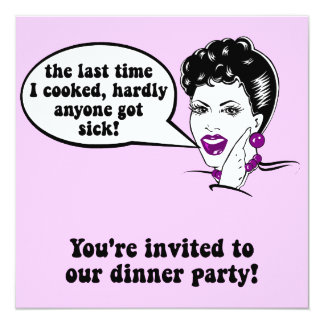 Funny Dinner Invitations & Announcements | Zazzle Canada