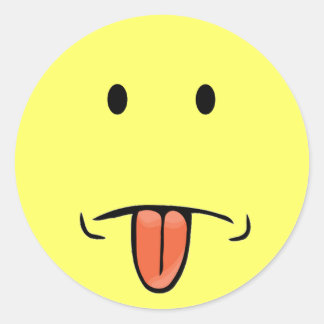 Funny Smiley Face Stickers, Funny Smiley Face Custom Sticker Designs