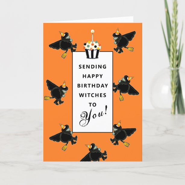 Witch Birthday Cards | Zazzle CA