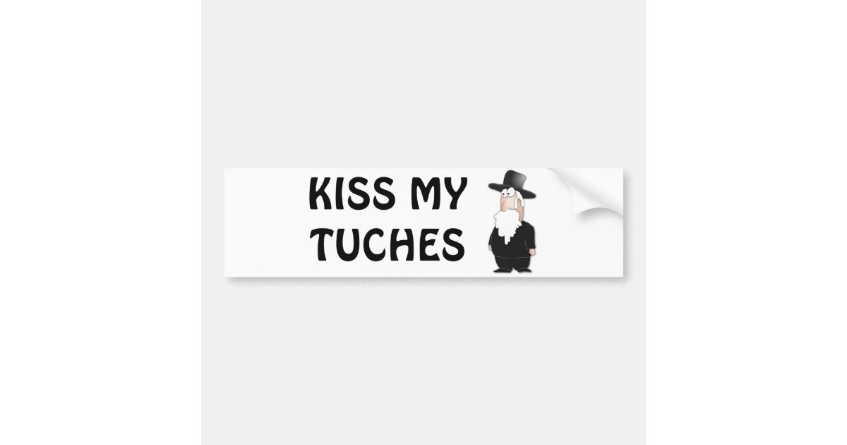 Funny Jewish rabbi - cool cartoon Bumper Sticker | Zazzle