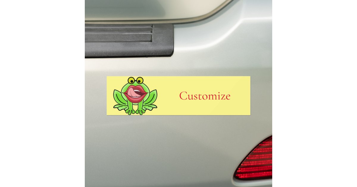Funny Kiss A Toad Thunder_Cove Bumper Sticker | Zazzle