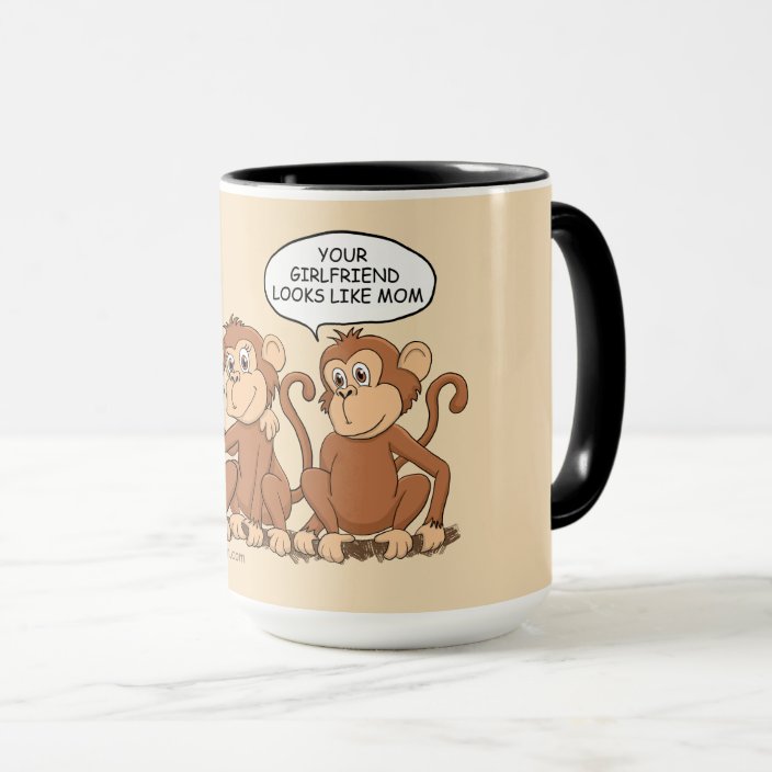 Funny Monkey Cartoon Design Mug | Zazzle.ca