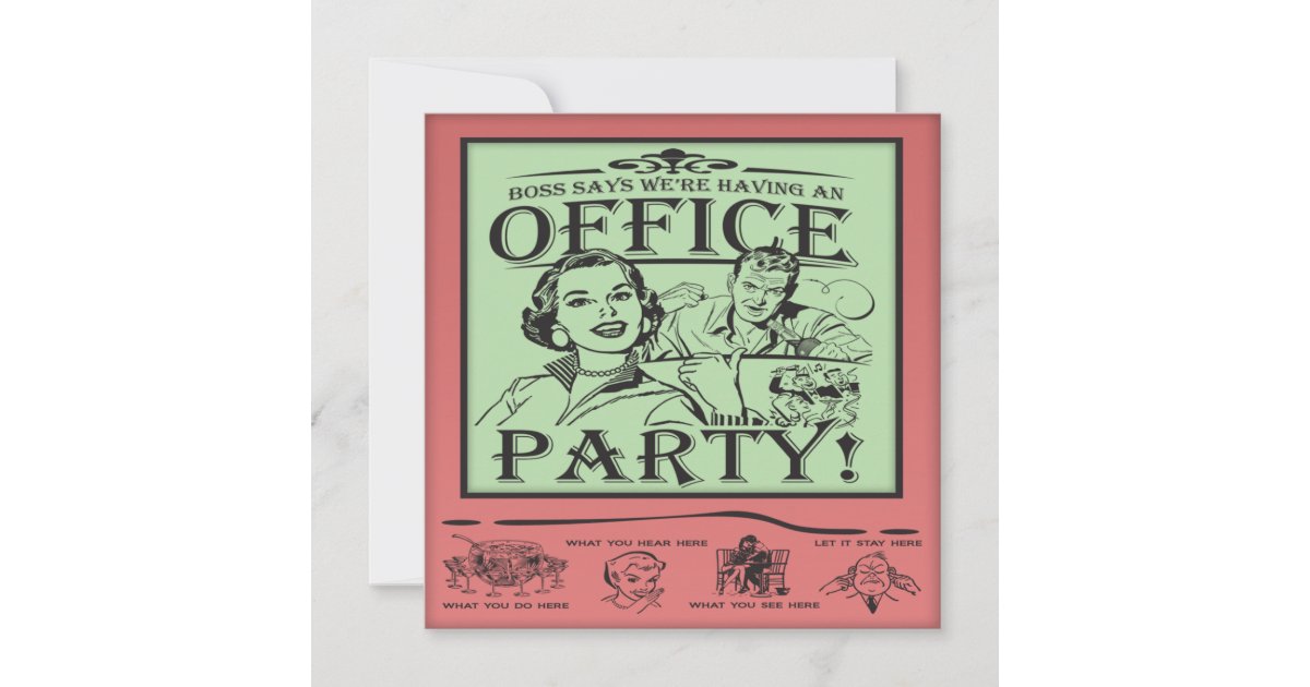 Funny Office Party Invitation | Zazzle