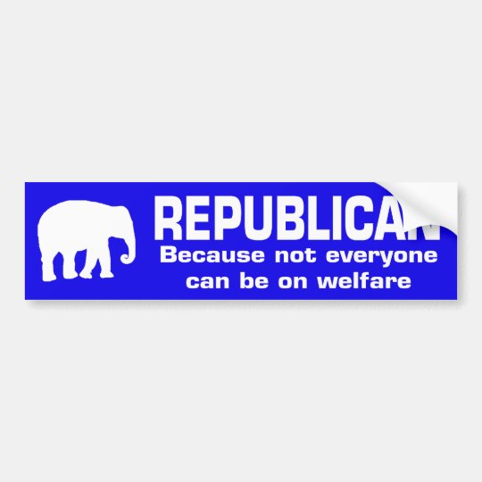 Funny Republican Bumper Sticker | Zazzle.ca