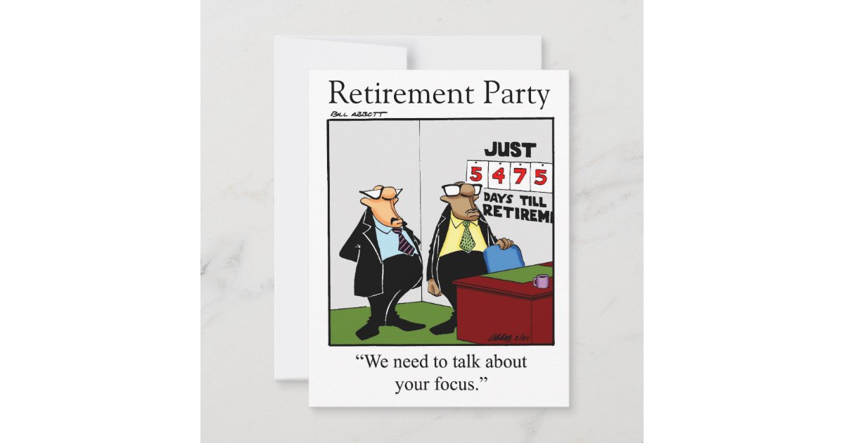 Funny Retirement Party Invitations | Zazzle
