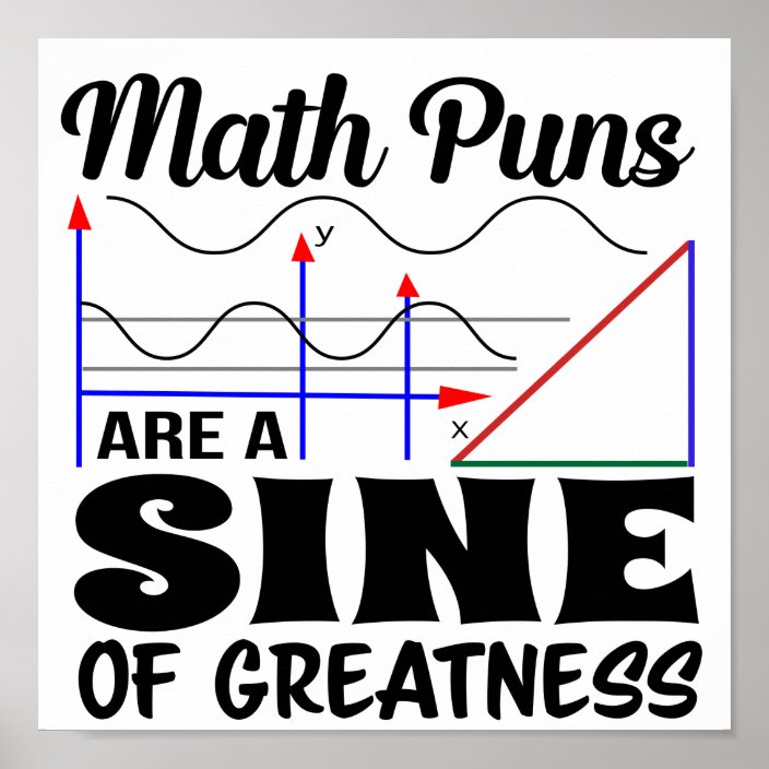 Funny Teacher Poster | Math Pun Poster | Zazzle.ca
