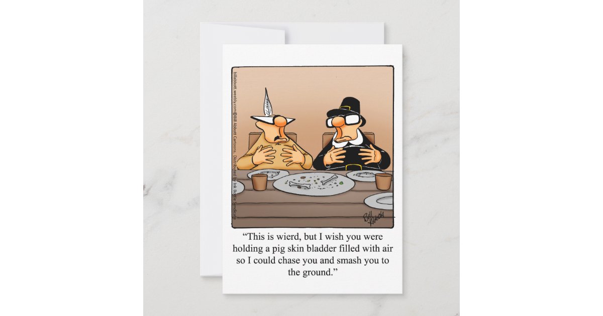 Funny Thanksgiving Humour Dinner Invitations | Zazzle
