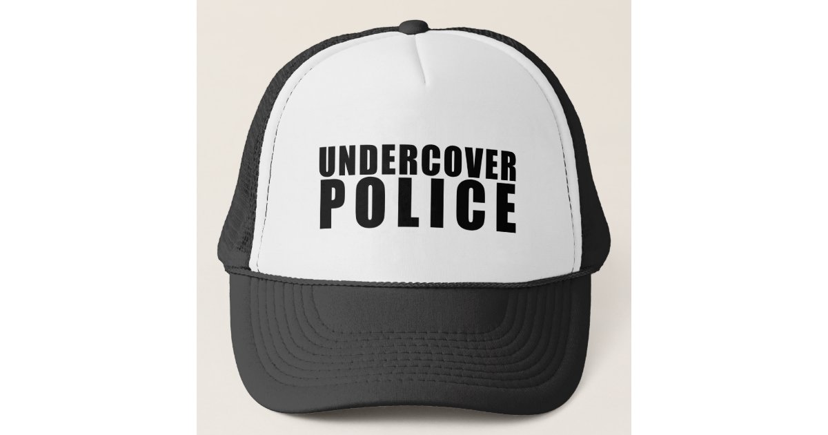 Funny Undercover Police Trucker Hat | Zazzle