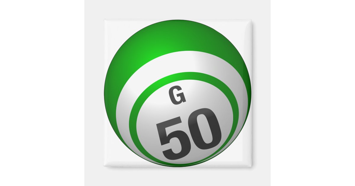 G 50 bingo ball magnet | Zazzle