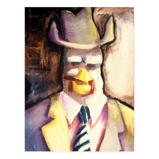 Gangster Chicken Postcard | Zazzle.ca