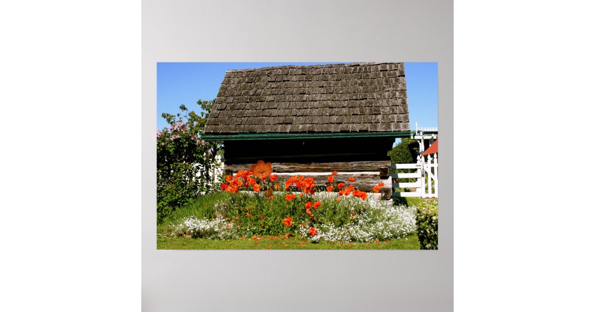 Garden Cottage Poster | Zazzle