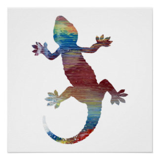 Gecko Lizard Posters | Zazzle Canada