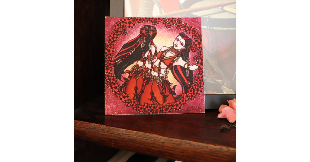Gemini Original Belly Dance Art Poster | Zazzle