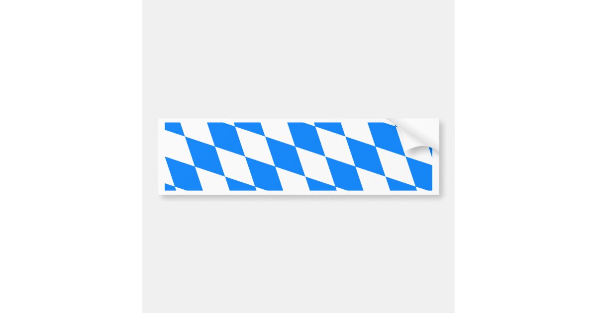 Germany Bavaria Flag Bumper Sticker | Zazzle