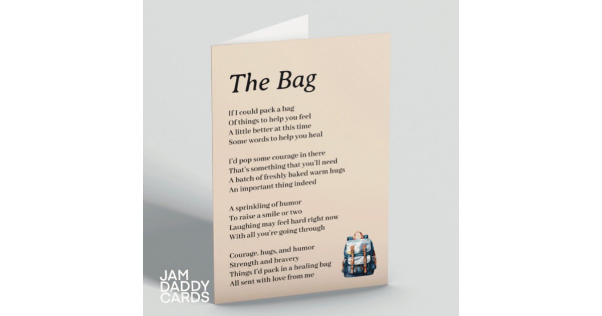 Get Well Poem Card | Zazzle