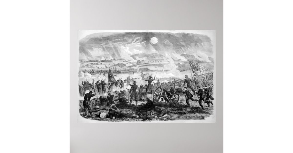 Gettysburg Battle Scene Poster | Zazzle