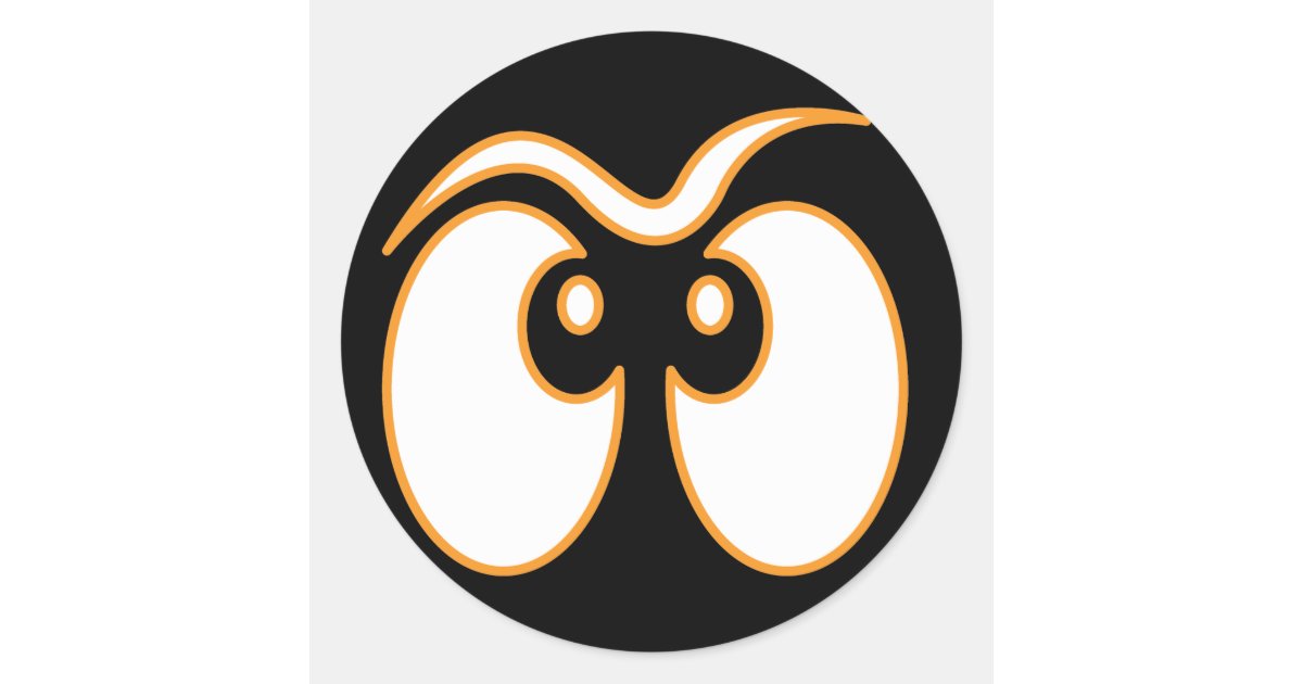 Ghost Eyes Halloween Stickers | Zazzle
