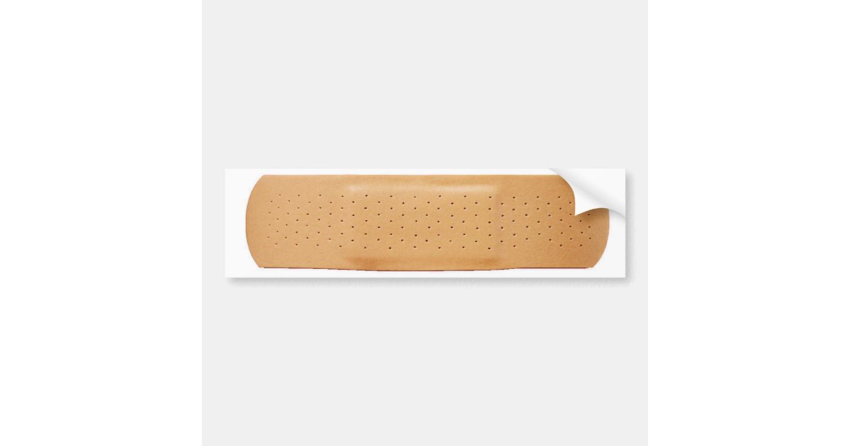 Giant Bandage Bumper Sticker | Zazzle