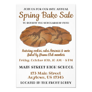 Bake Sale Invitations & Announcements | Zazzle CA