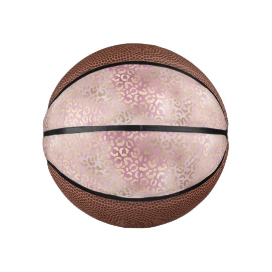 Girly Pink Leopard Print Mini Basketball | Zazzle.ca