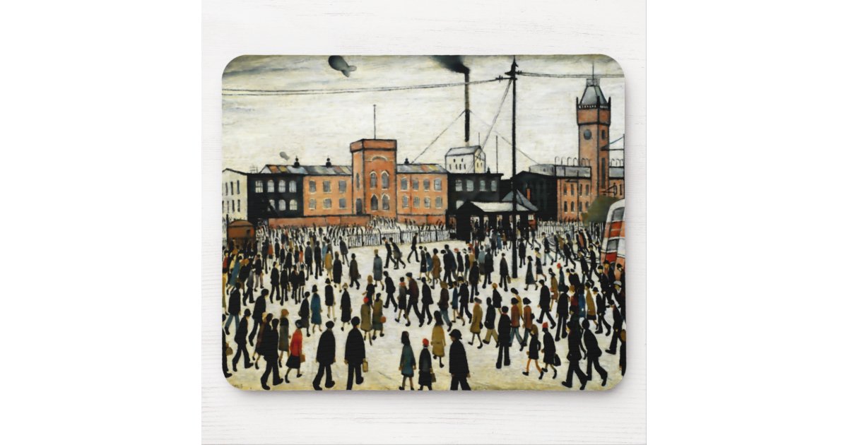 Going To Work L.S Lowry Mouse Pad | Zazzle