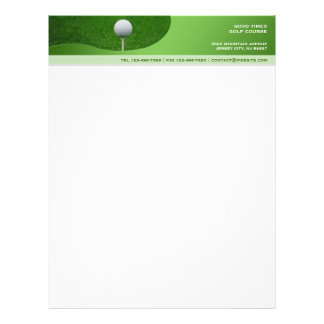Golf Letterhead, Custom Golf Letterhead Templates