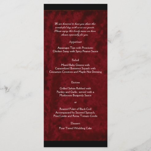 Gothic Menus | Zazzle.ca