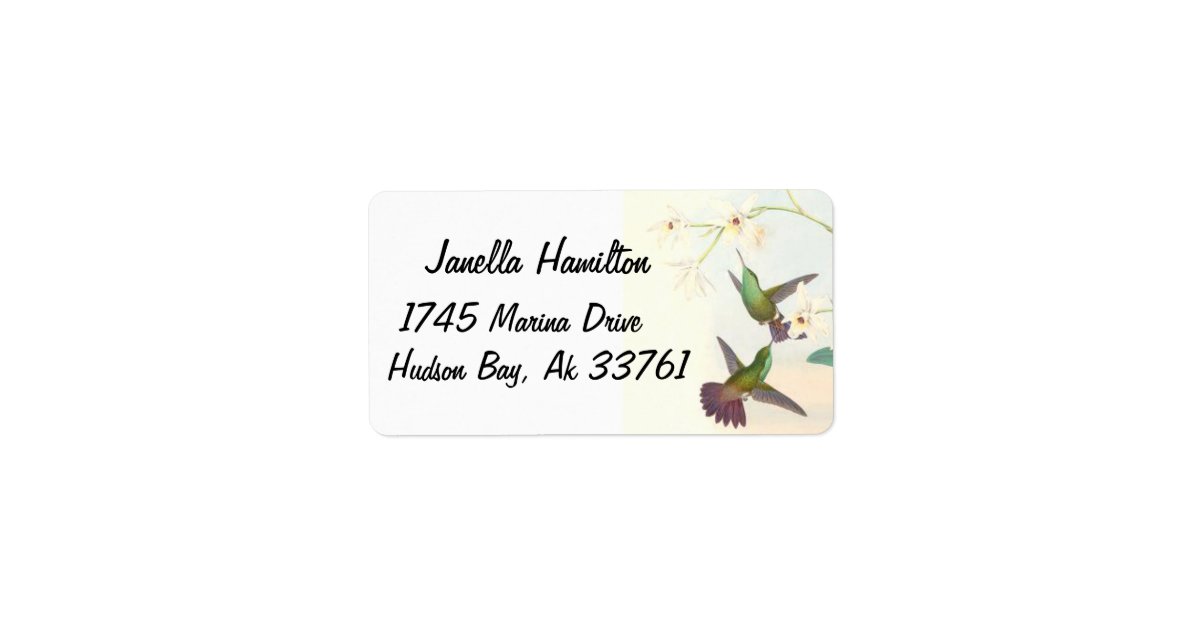 Goulds Hummingbirds Address Labels | Zazzle