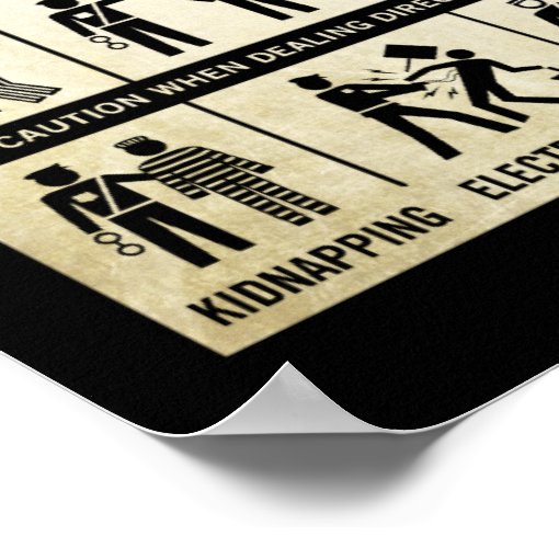 Government Warning Poster | Zazzle