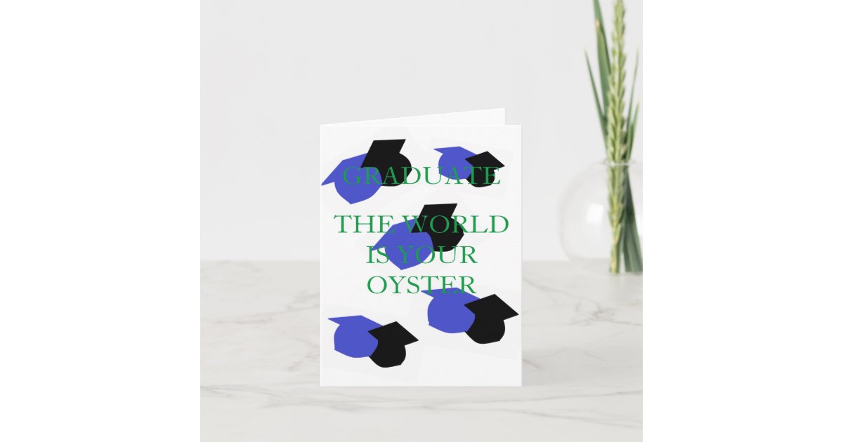 Graduation : Caps off Card | Zazzle