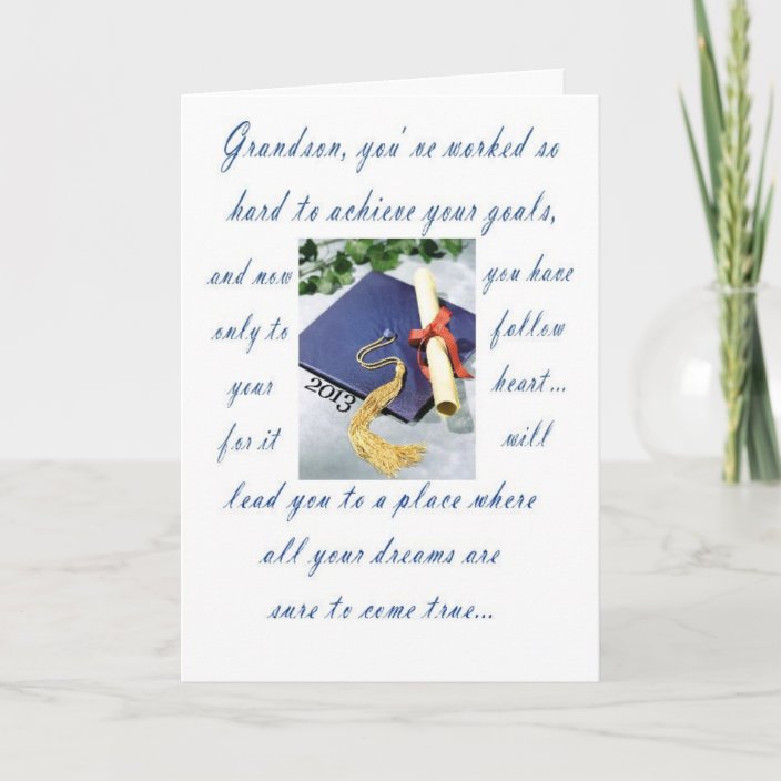 Graduation-Grandson, Happy Graduation Card | Zazzle.ca