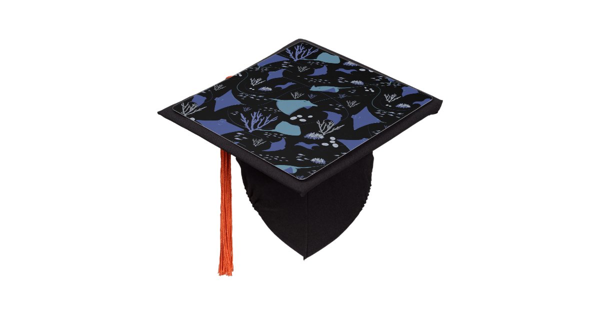 Graduation Ocean Stingrays Underwater Themed Graduation Cap Topper | Zazzle
