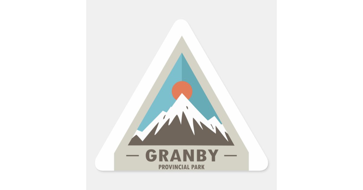 Granby Provincial Park Triangle Sticker | Zazzle