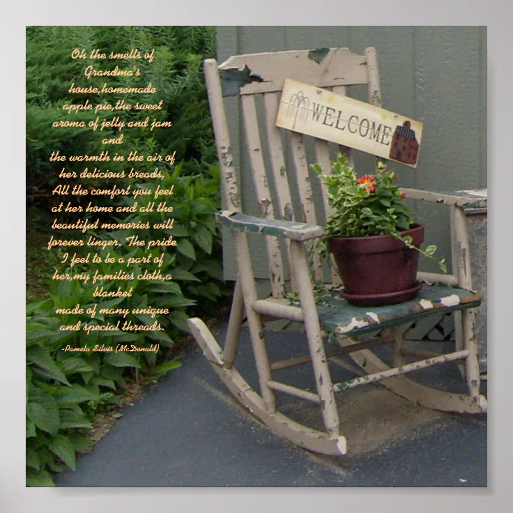 Grandma's House-Poem-Poster Poster | Zazzle