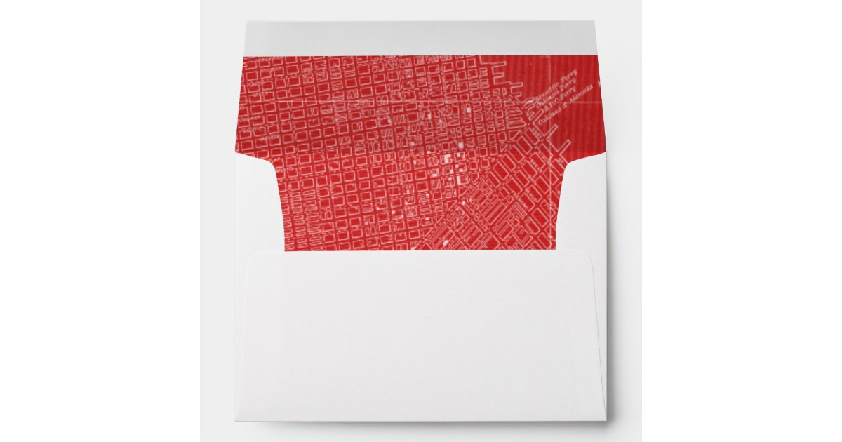 Graphic Map of San Francisco Envelopes | Zazzle