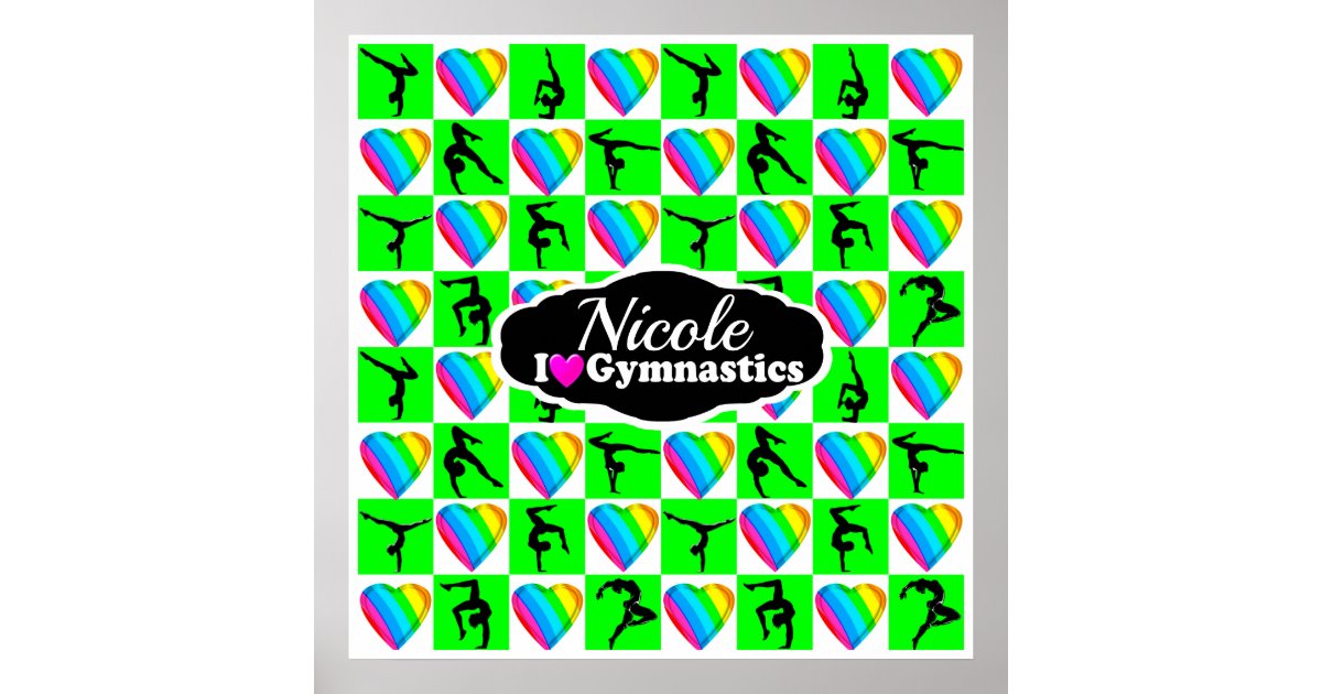 GREATEST GYMNAST DESIGN POSTER | Zazzle